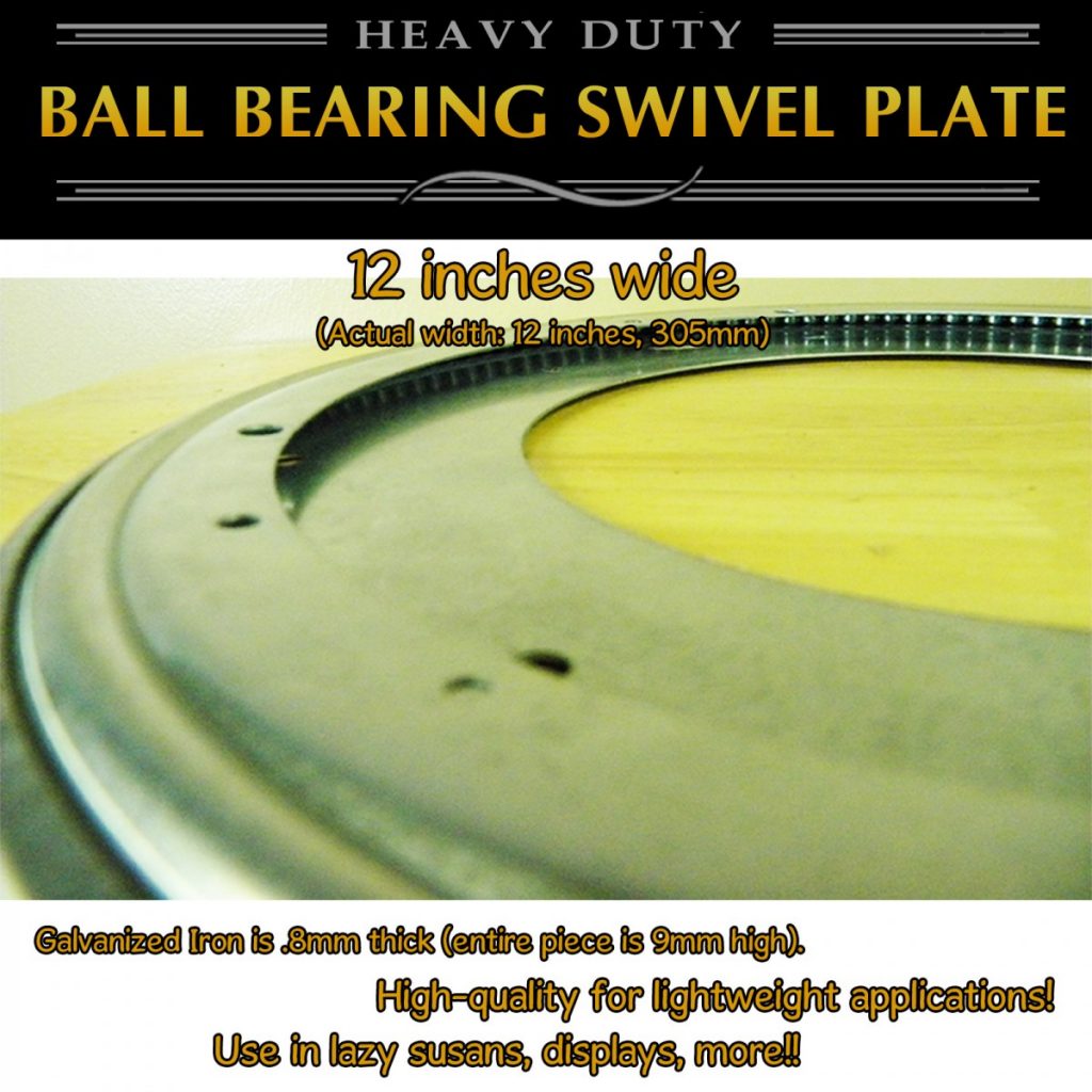 Swivel Plate Turntable Full Ball Bearing Thin Profile for Lazy Susans ...
