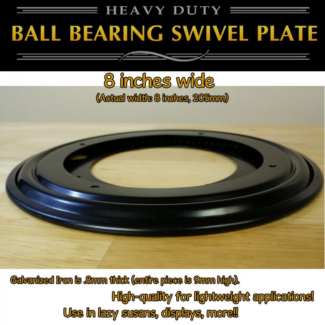 Swivel Plate Turntable Full Ball Bearing Thin Profile for Lazy Susans ...