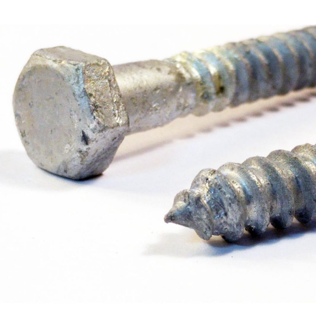 5/16 x 3-1/2" Lag Screws Galvanized Hot Dipped (Bulk Box) - RCG Designs ...